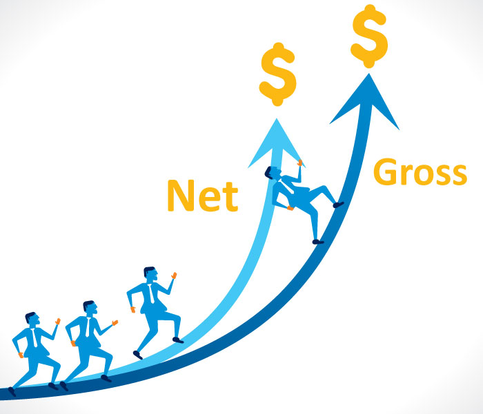 The Difference Between Net and Gross Income for Small Businesses